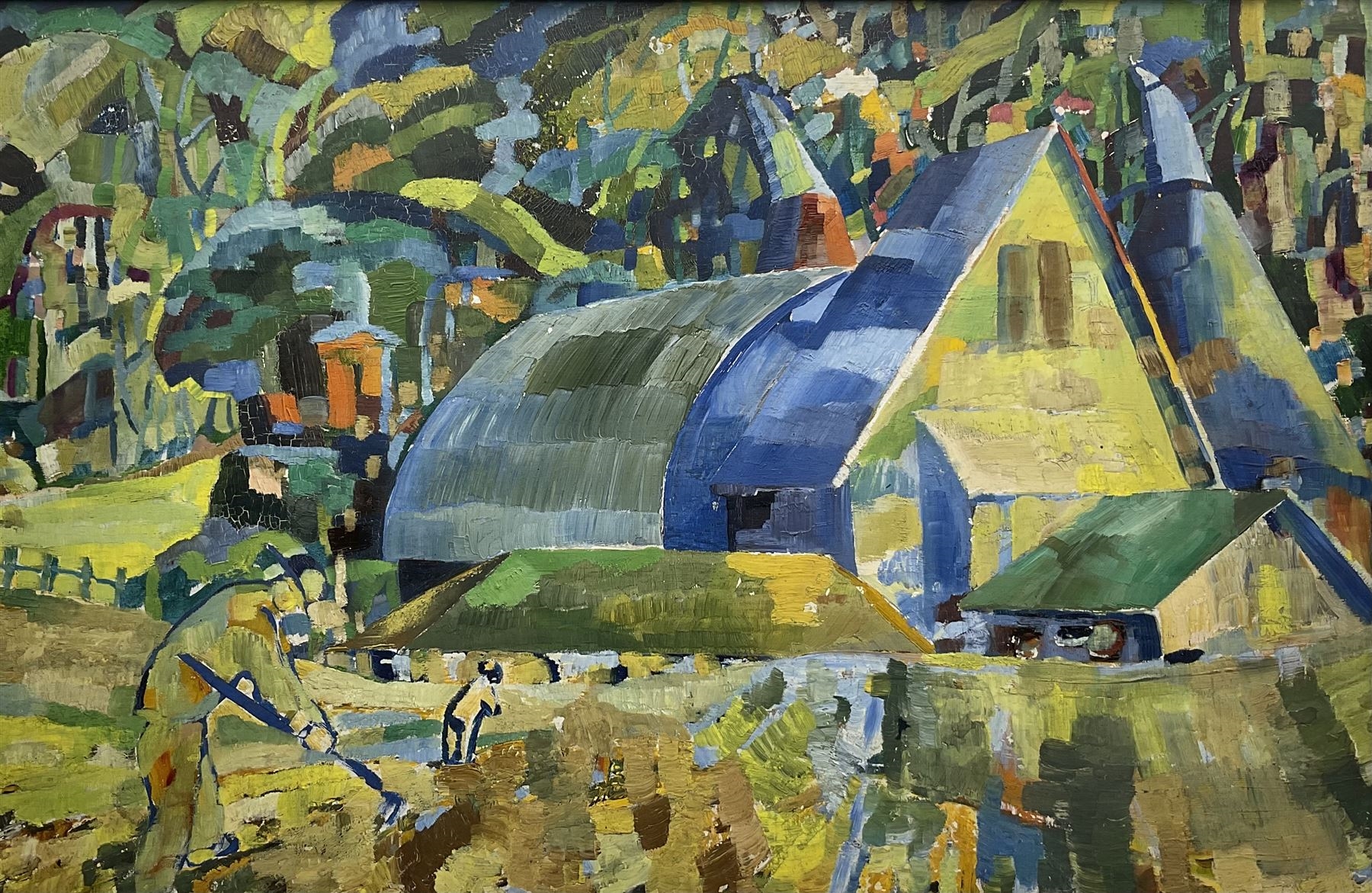 André Lhote | Cubist Harvest Scene (1950) | MutualArt