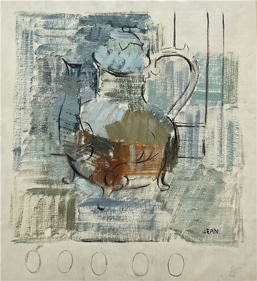 Jean Cooke | Abstract Still Life Study of a Teapot | MutualArt