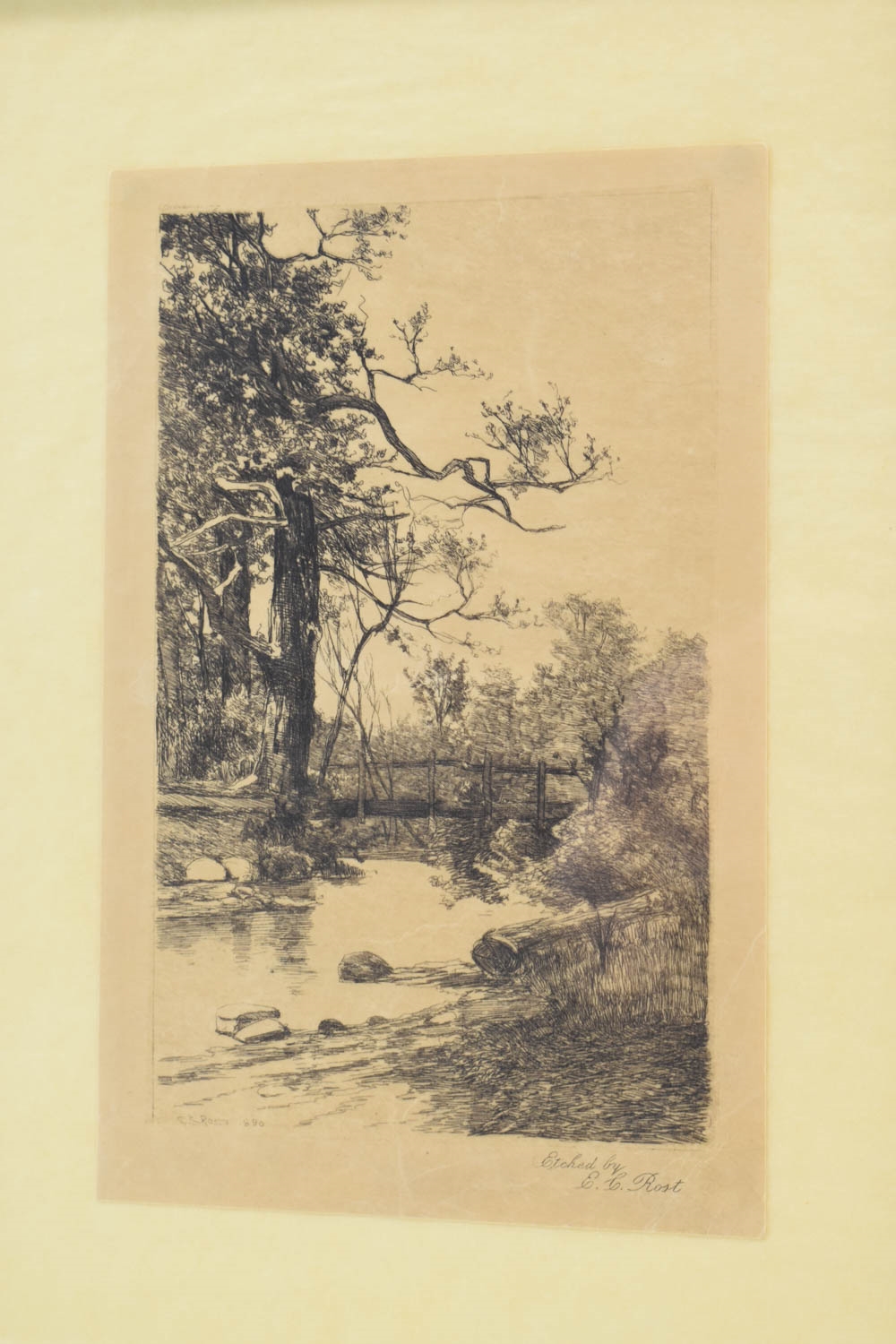 Ernest Christian Rost | Of a tree and a stream | MutualArt