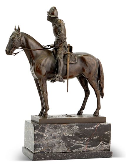 Julius Paul Schmidt-Felling | Equestrian Figure of Cavalryman Wearing ...