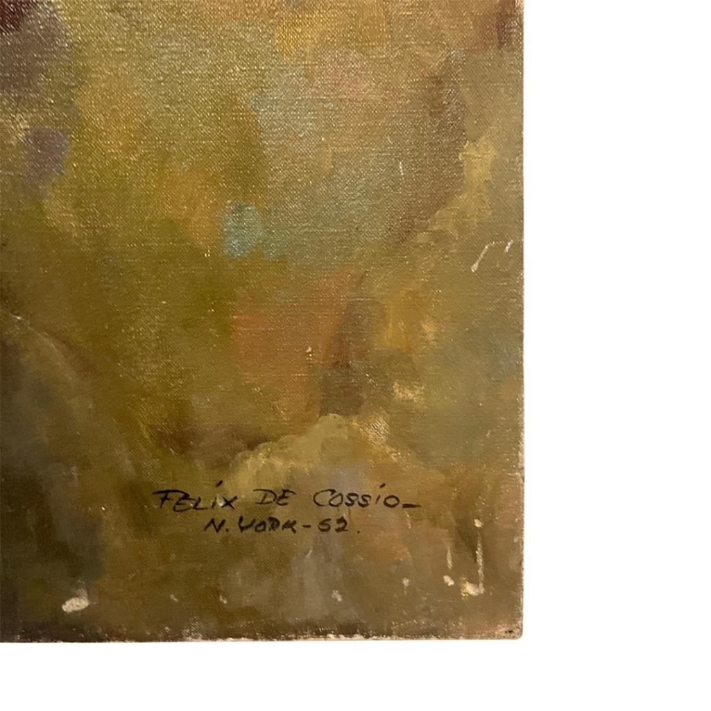 Felix de Cossio | Portrait of a lady in white shirt wearing a diamond ...