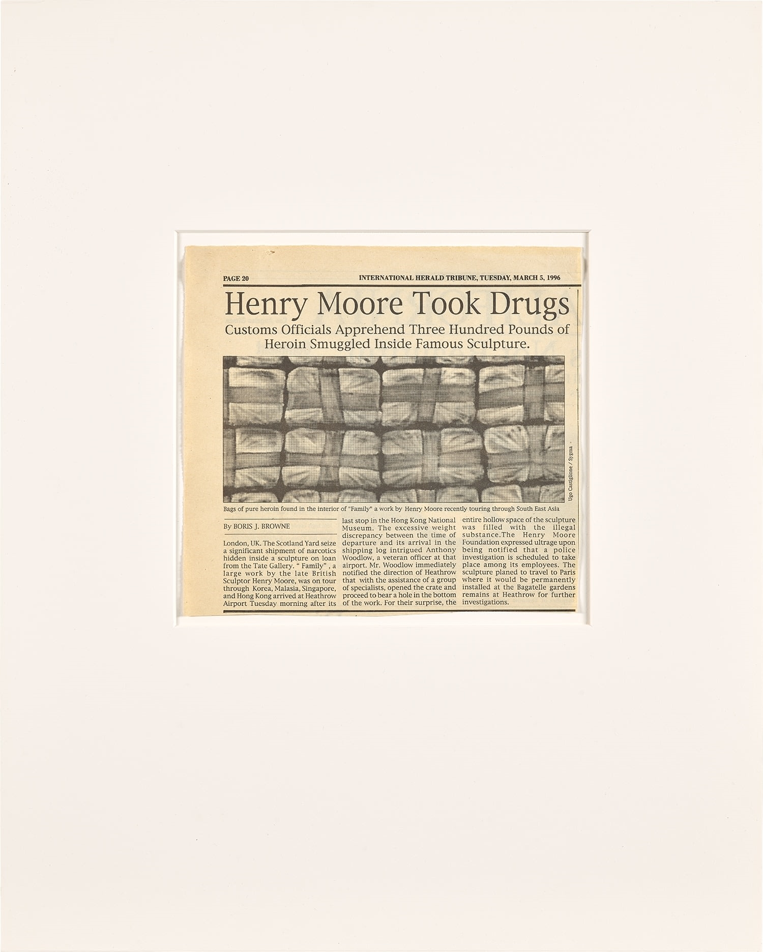 Vik Muniz | Henry Moore Took Drugs (2000) | MutualArt