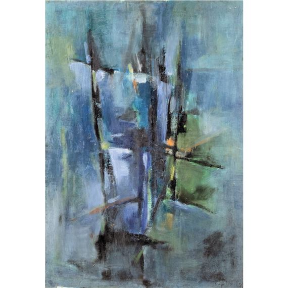 Giovanni Giuliani | In tono blu (1959) | MutualArt