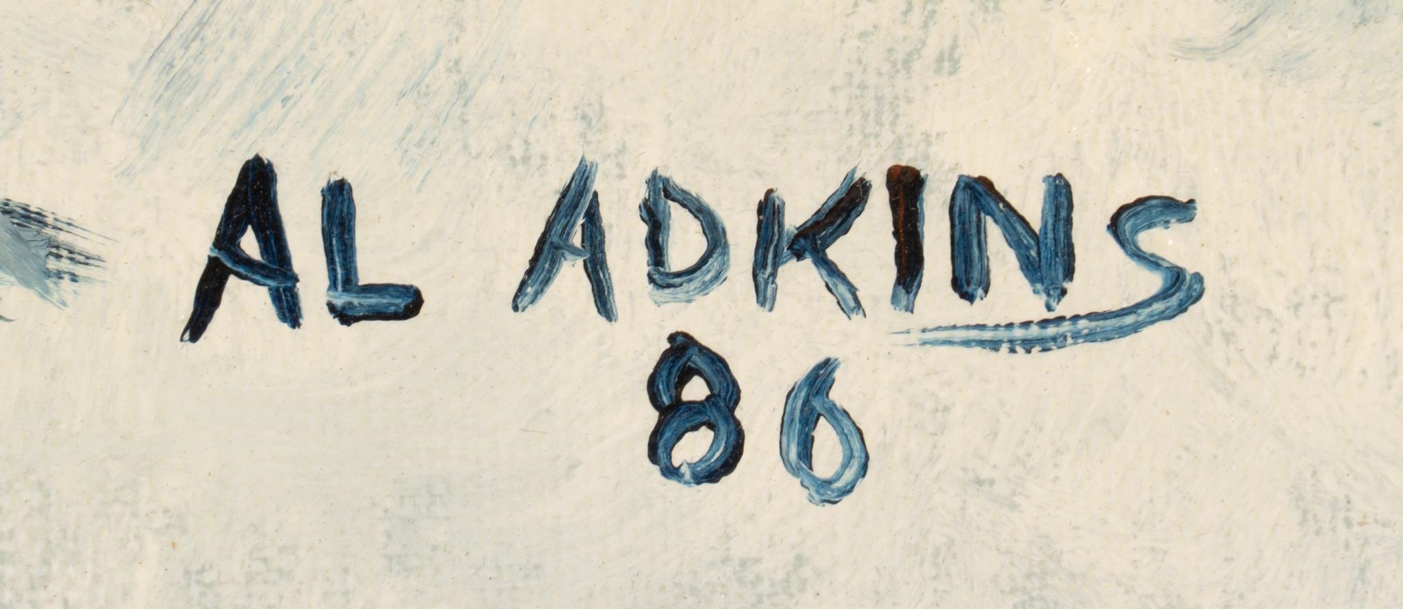 Al Adkins | Native American Rider in Snow | MutualArt