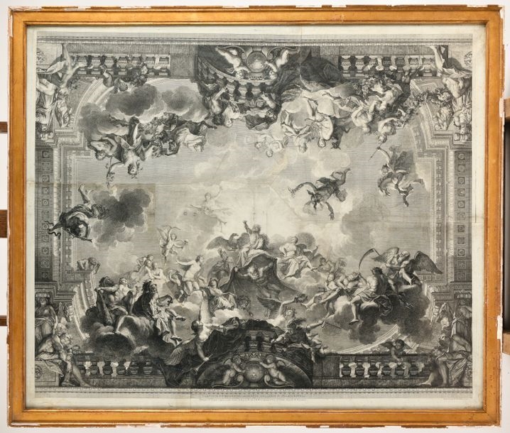Nicolas-Noël Coypel | Ceiling of the Grande Gallerie of the Palais ...