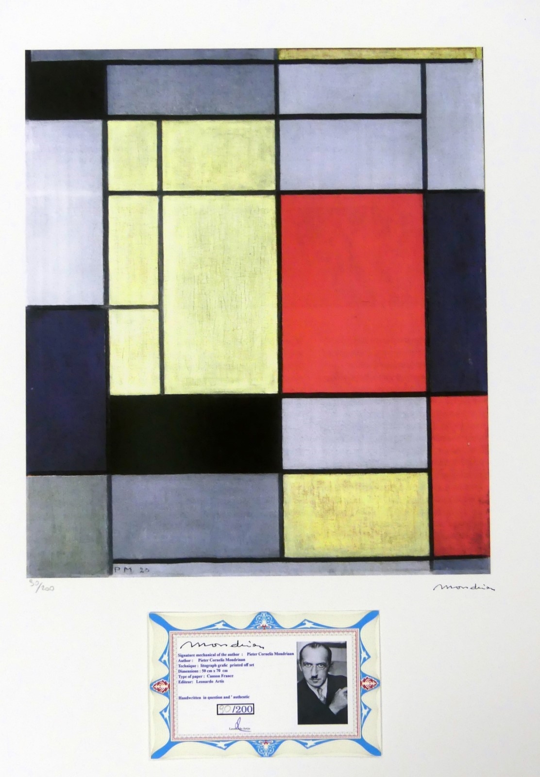 Piet Mondrian | Composition I | MutualArt
