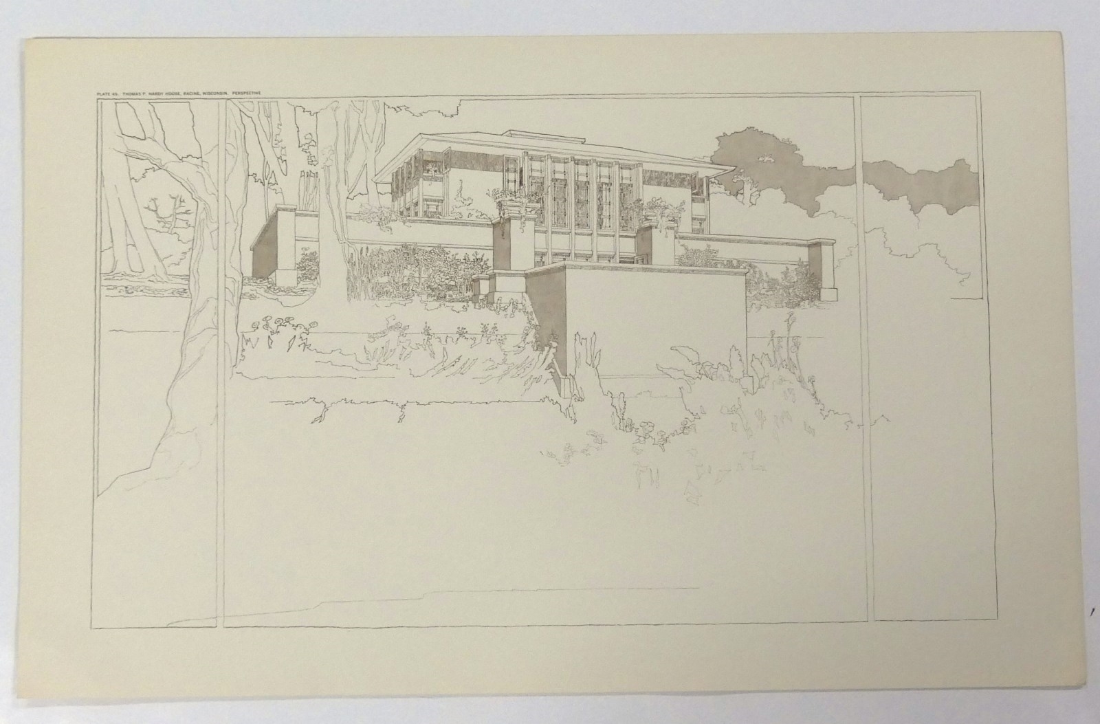 Frank Lloyd Wright | Frank Lloyd Wright floorplan for Thomas P | MutualArt