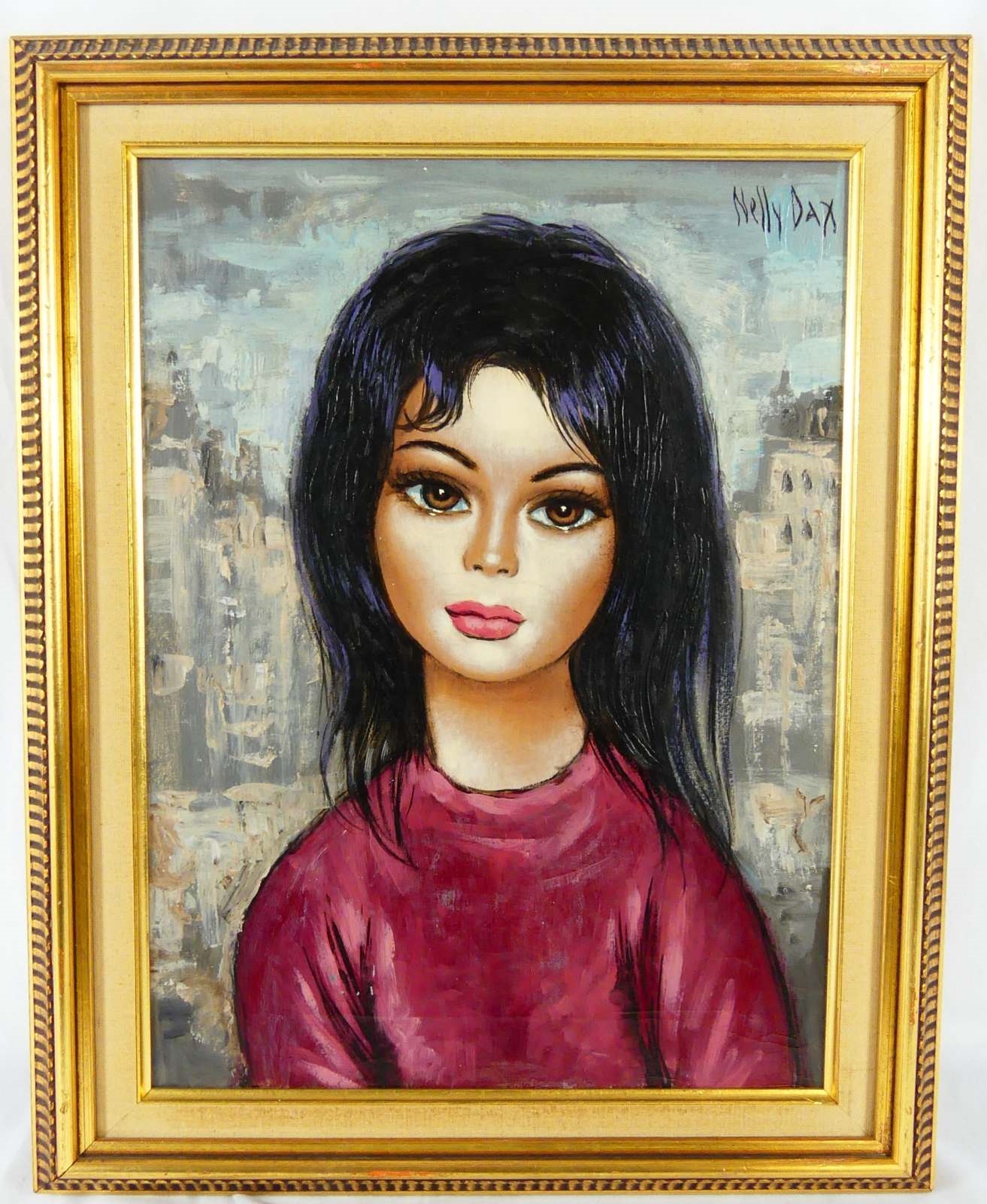 Nelly Dax | Girl in red | MutualArt