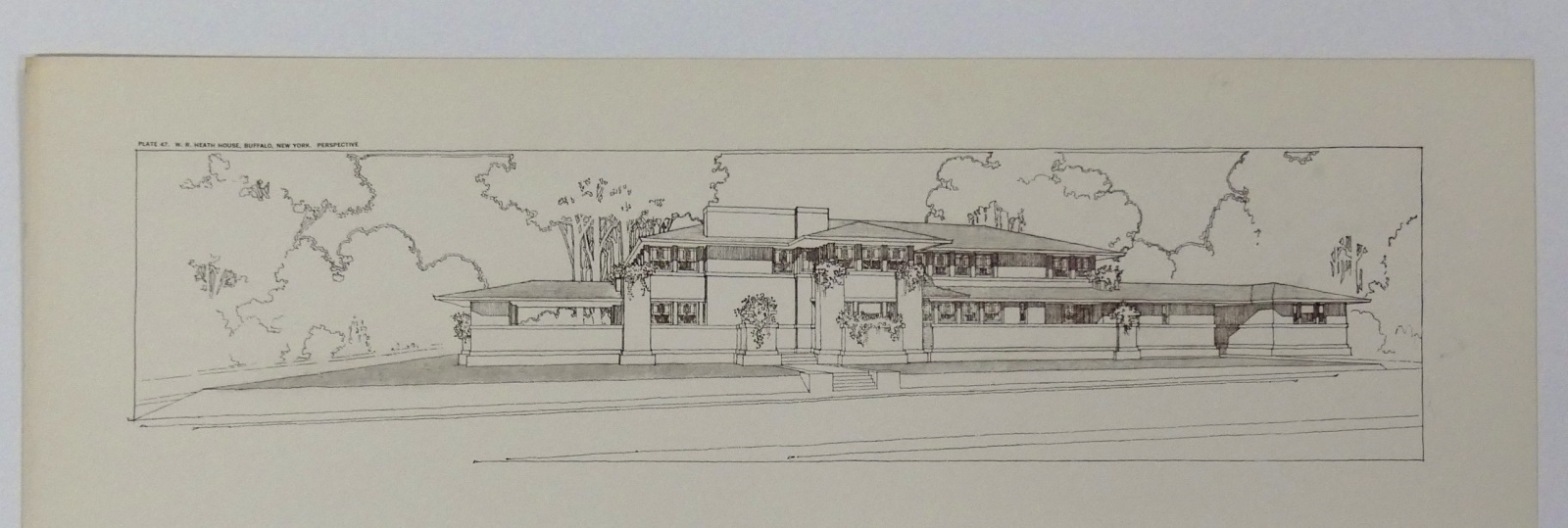 Frank Lloyd Wright | Floorplan for W. B. Heath House | MutualArt