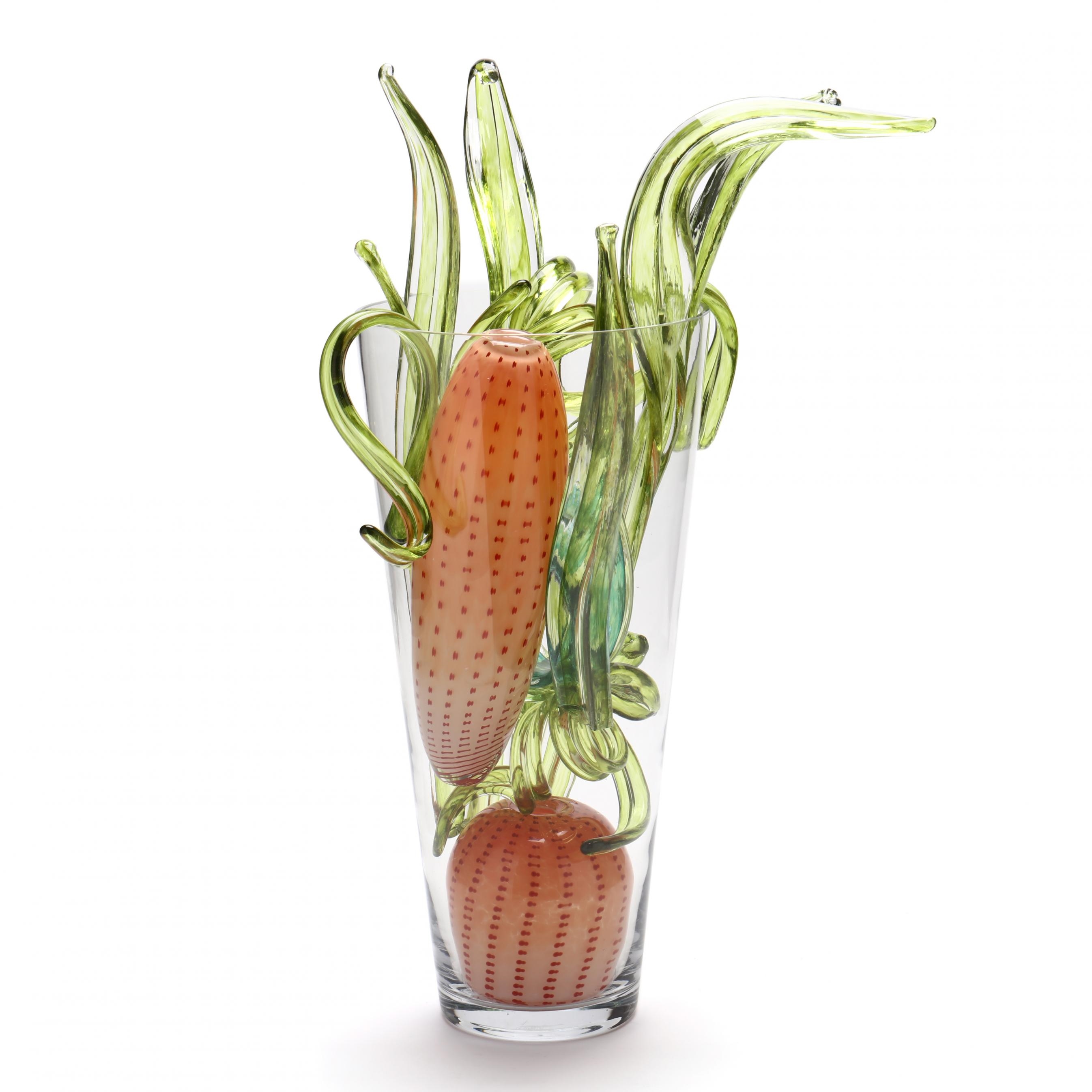 David Lewin | Akumal Vessel, Glass Sculpture | MutualArt