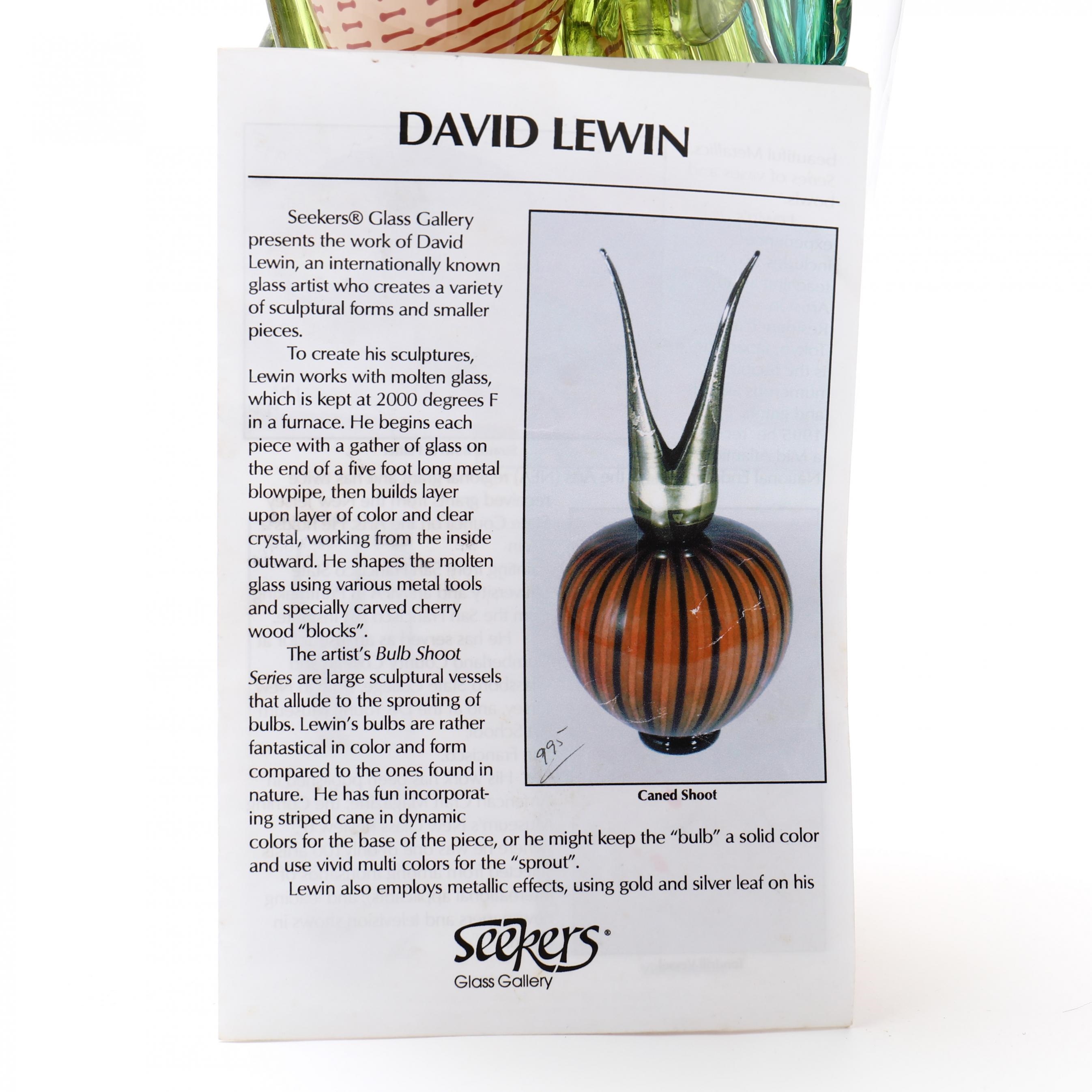 David Lewin | Akumal Vessel, Glass Sculpture | MutualArt