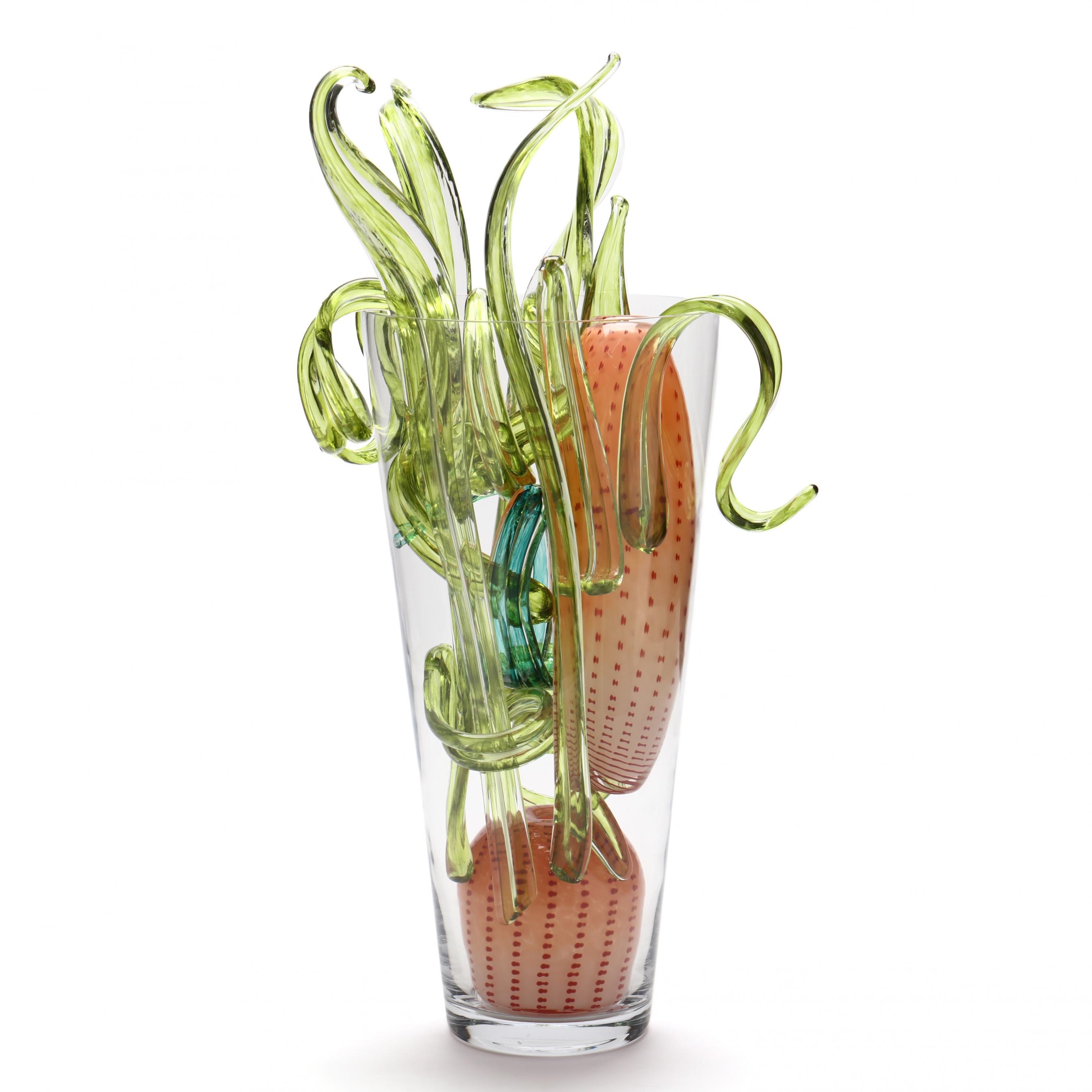 David Lewin | Akumal Vessel, Glass Sculpture | MutualArt