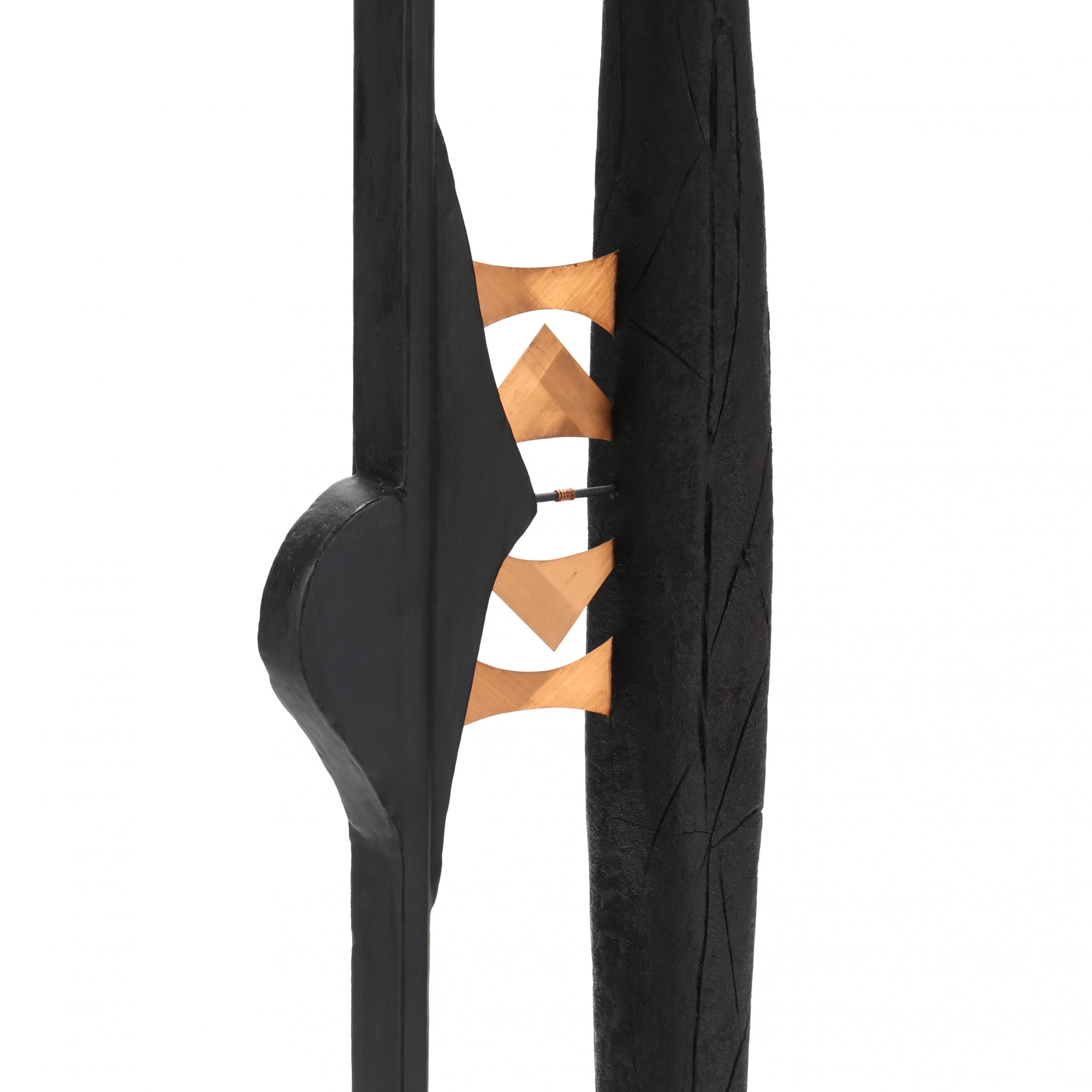 Gloria Roberts | Tall Zen Modernist Mixed Media Sculpture | MutualArt