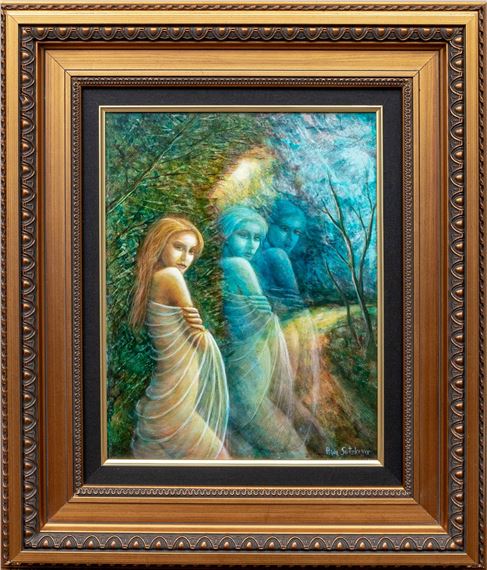 Rina Sutzkever | The artwork portrays a shrouded woman in spiritual ...