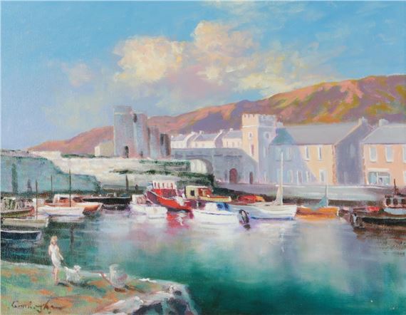 William Cunningham | 'CARNLOUGH HARBOUR, COUNTY ANTRIM' | MutualArt