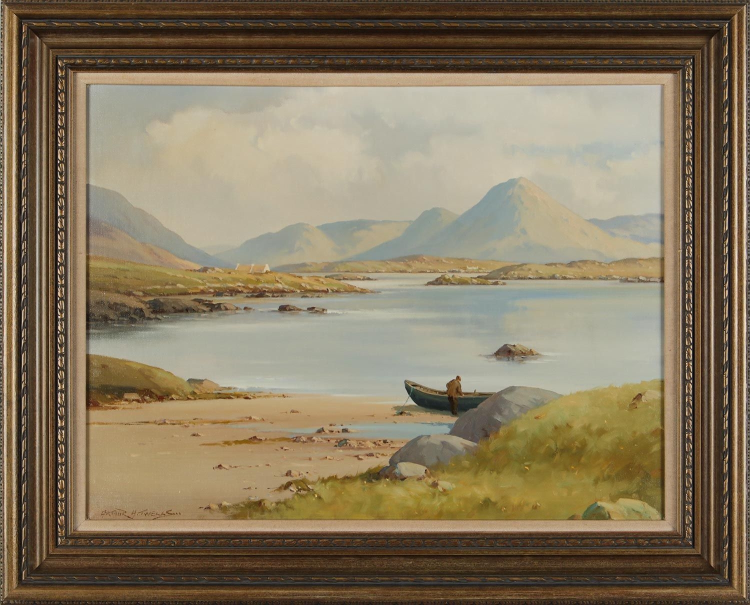 Arthur H. Twells | 'AFTERNOON NEAR DERRYINVER QUAY, CONNEMARA' | MutualArt