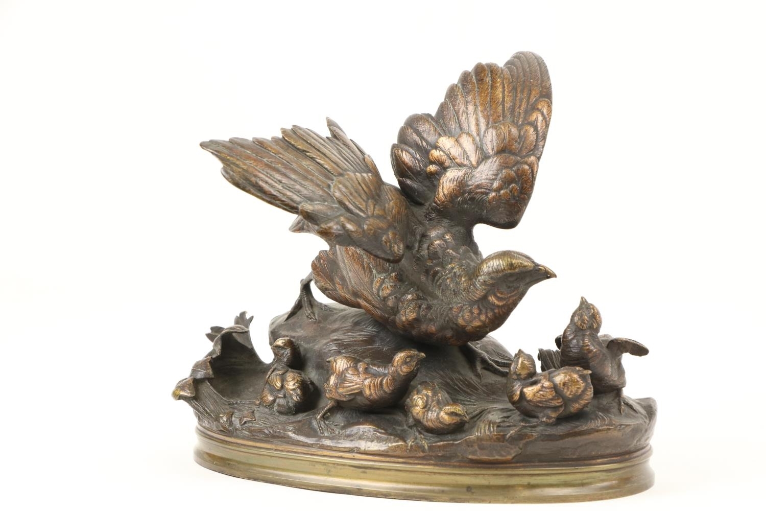 Alphonse-Alexandre Arson | Study of a Bird feeding its chicks | MutualArt