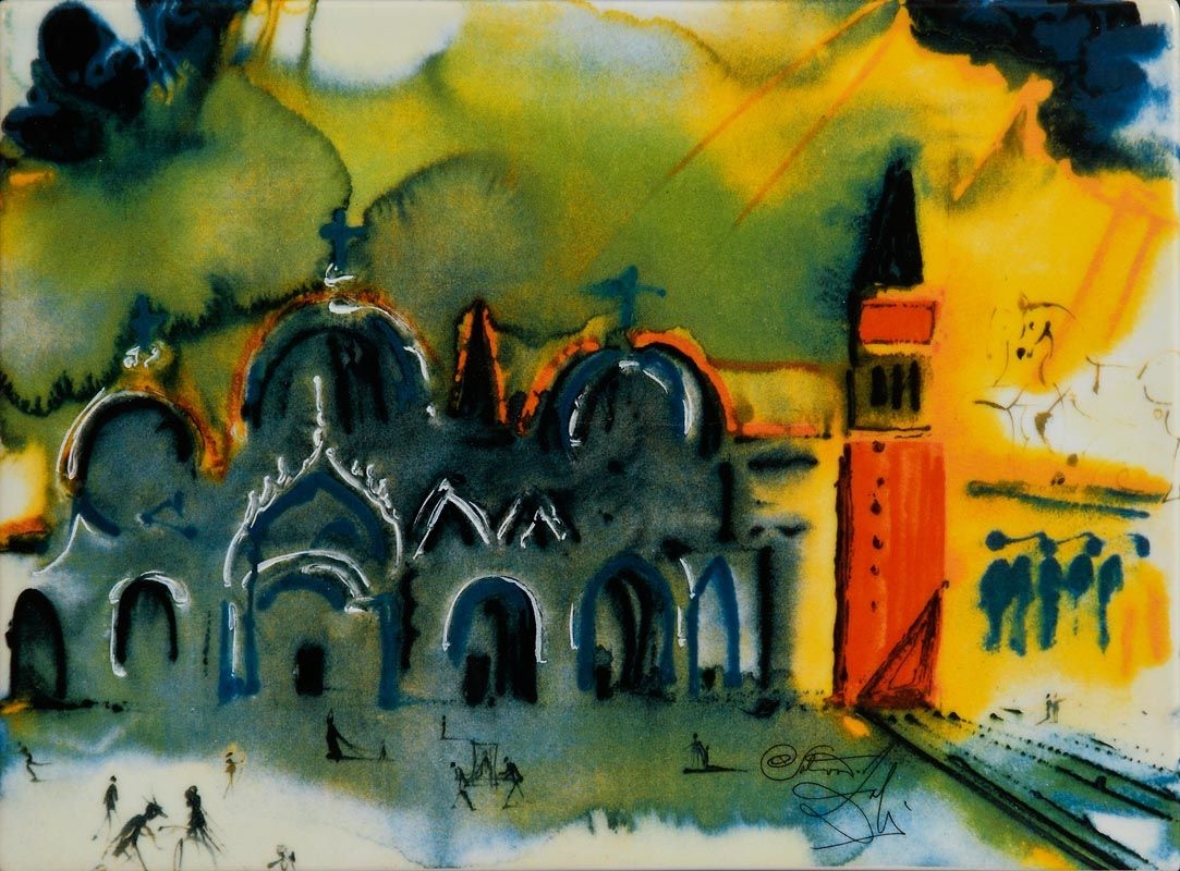 Salvador Dalí | St Mark's Square, Venice | MutualArt