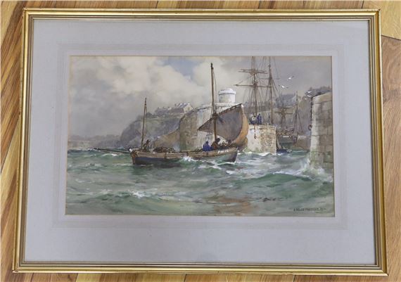 Arthur Wilde Parsons | harbour scene | MutualArt