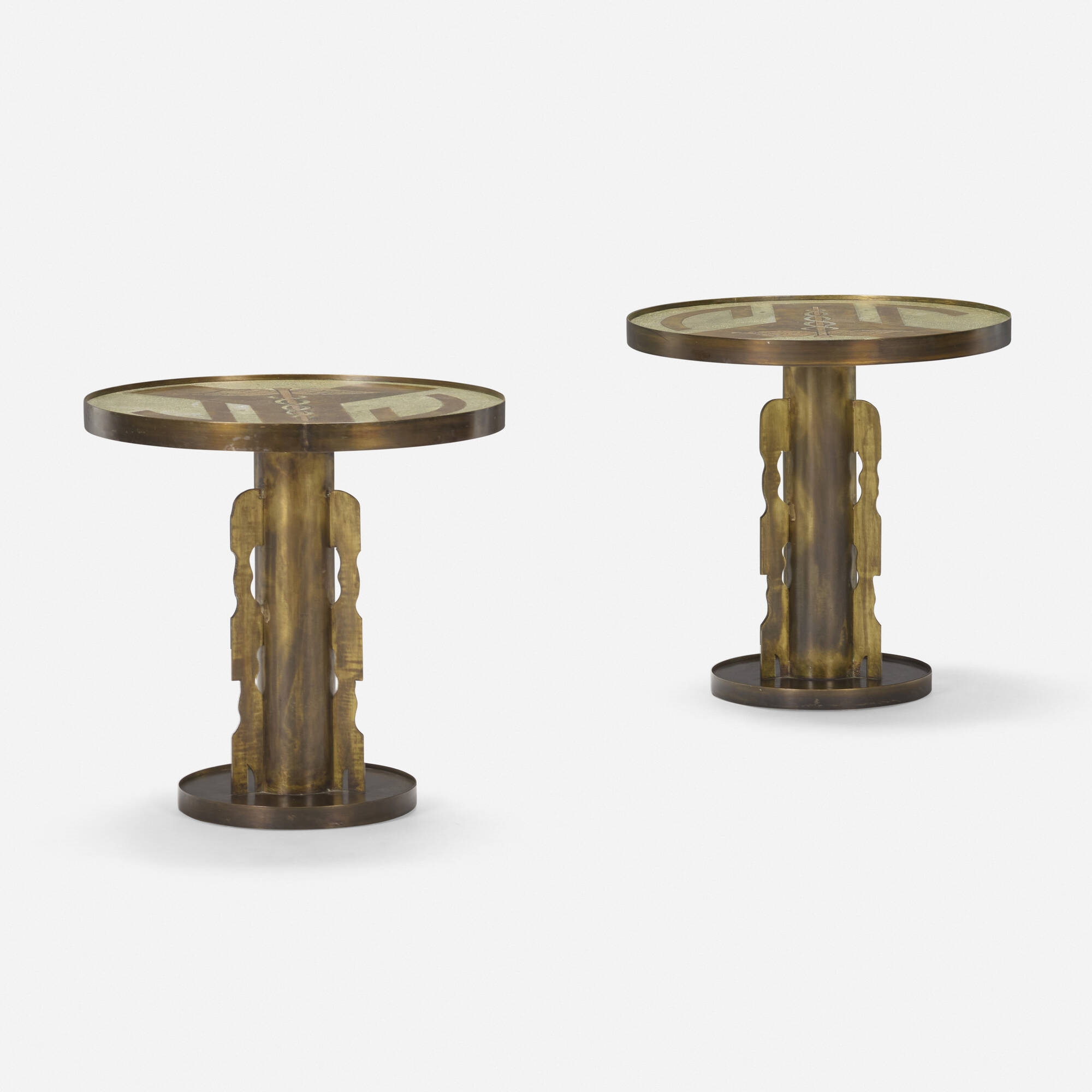 Philip & Kelvin LaVerne | Custom Etruscan Caduceus occasional tables ...
