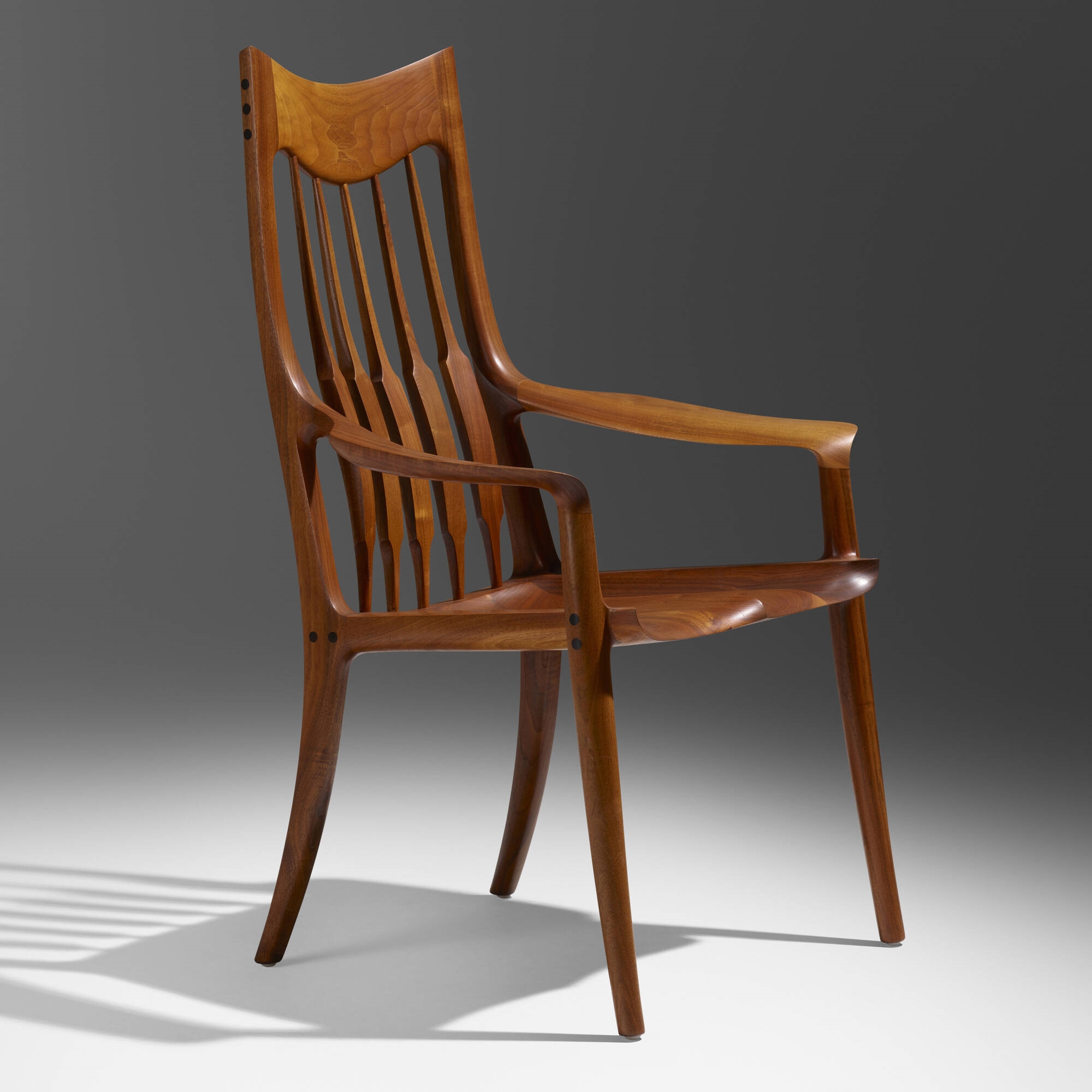 Sam Maloof | Spindle chairs, set of four (1990) | MutualArt