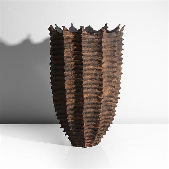 Marc Ricourt | tall open vessel with linear (2008) | MutualArt