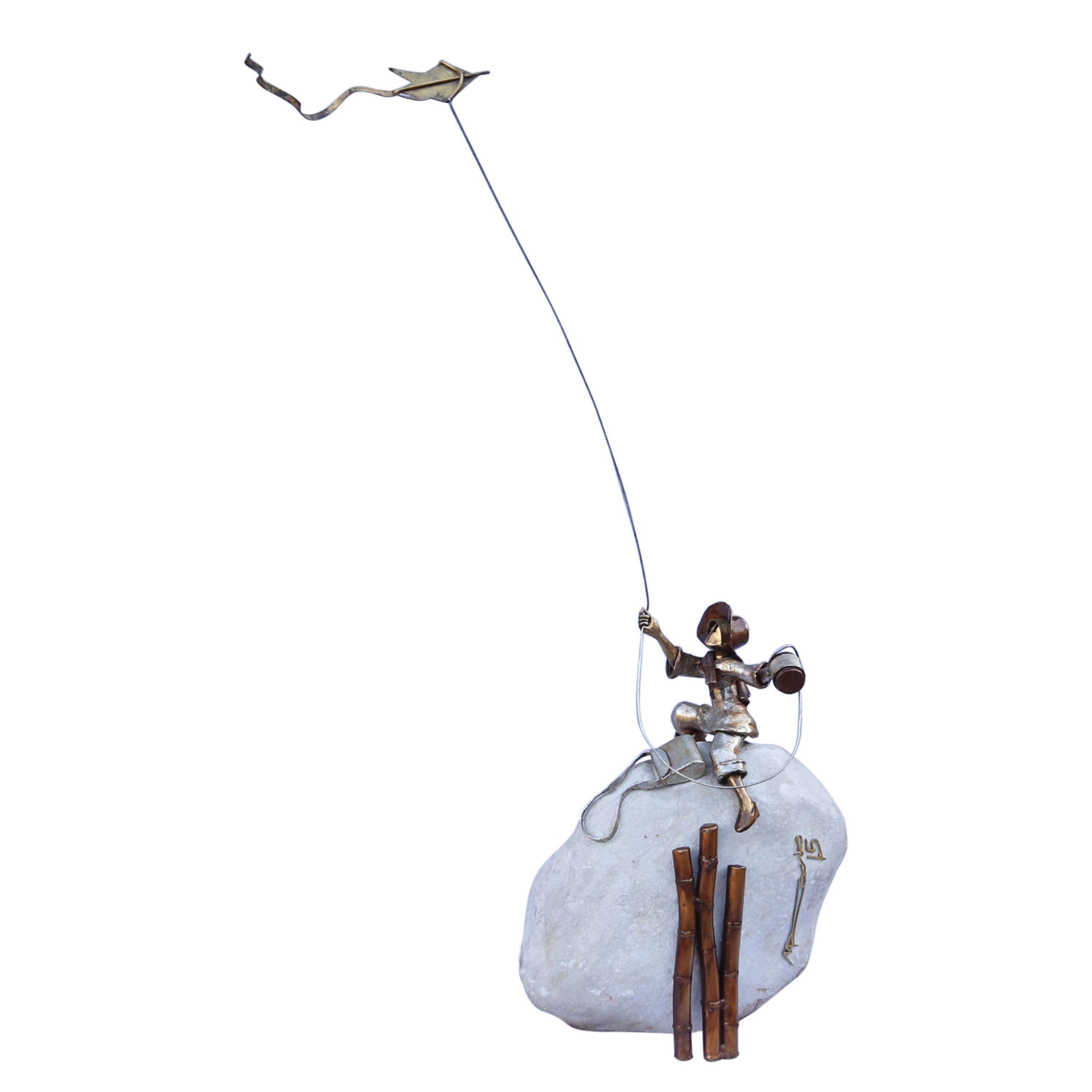 Michael Cacnio | Soaring (Children at Play Series) (2015) | MutualArt