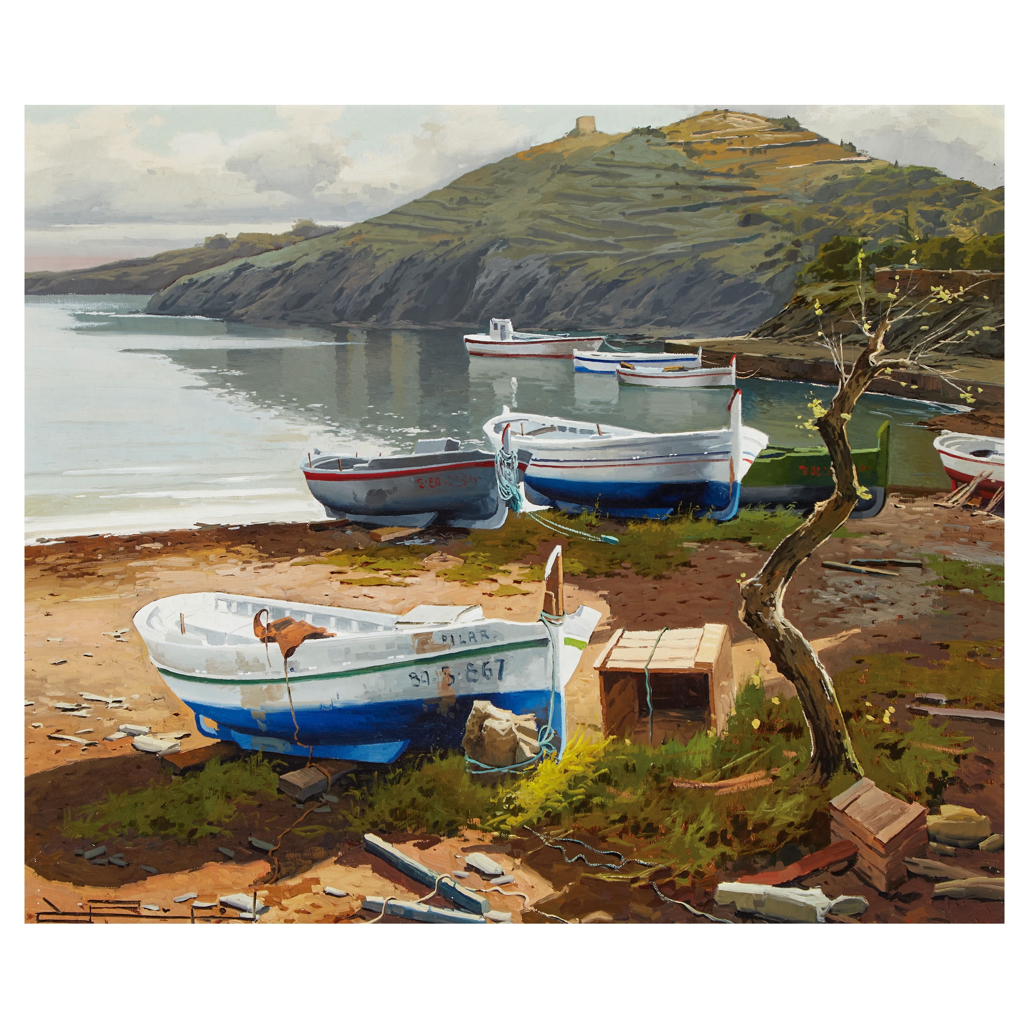 Ramon Pujol | Barcas varadas (1981) | MutualArt