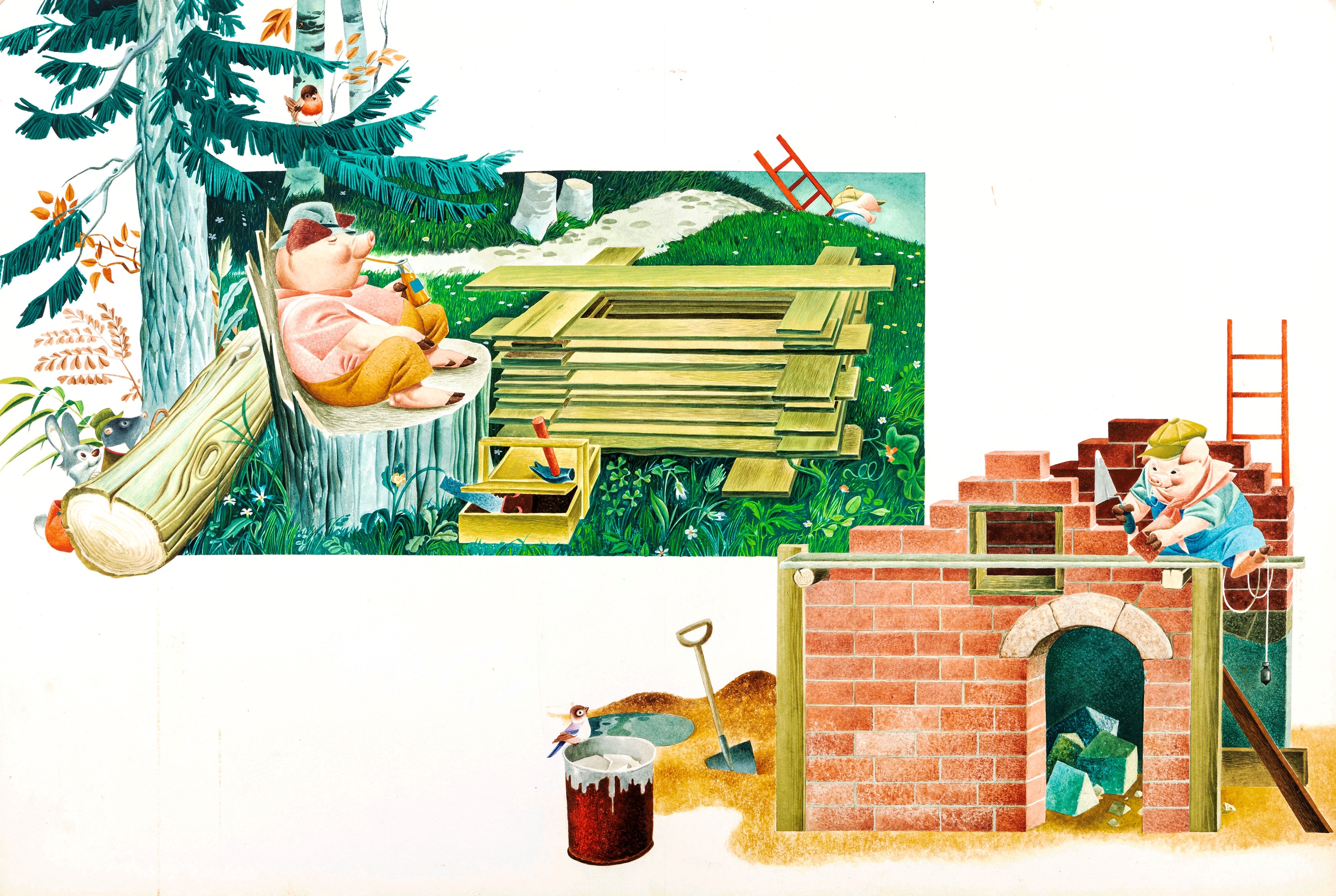 Antonio Lupatelli | The three Little Pigs (1968) | MutualArt