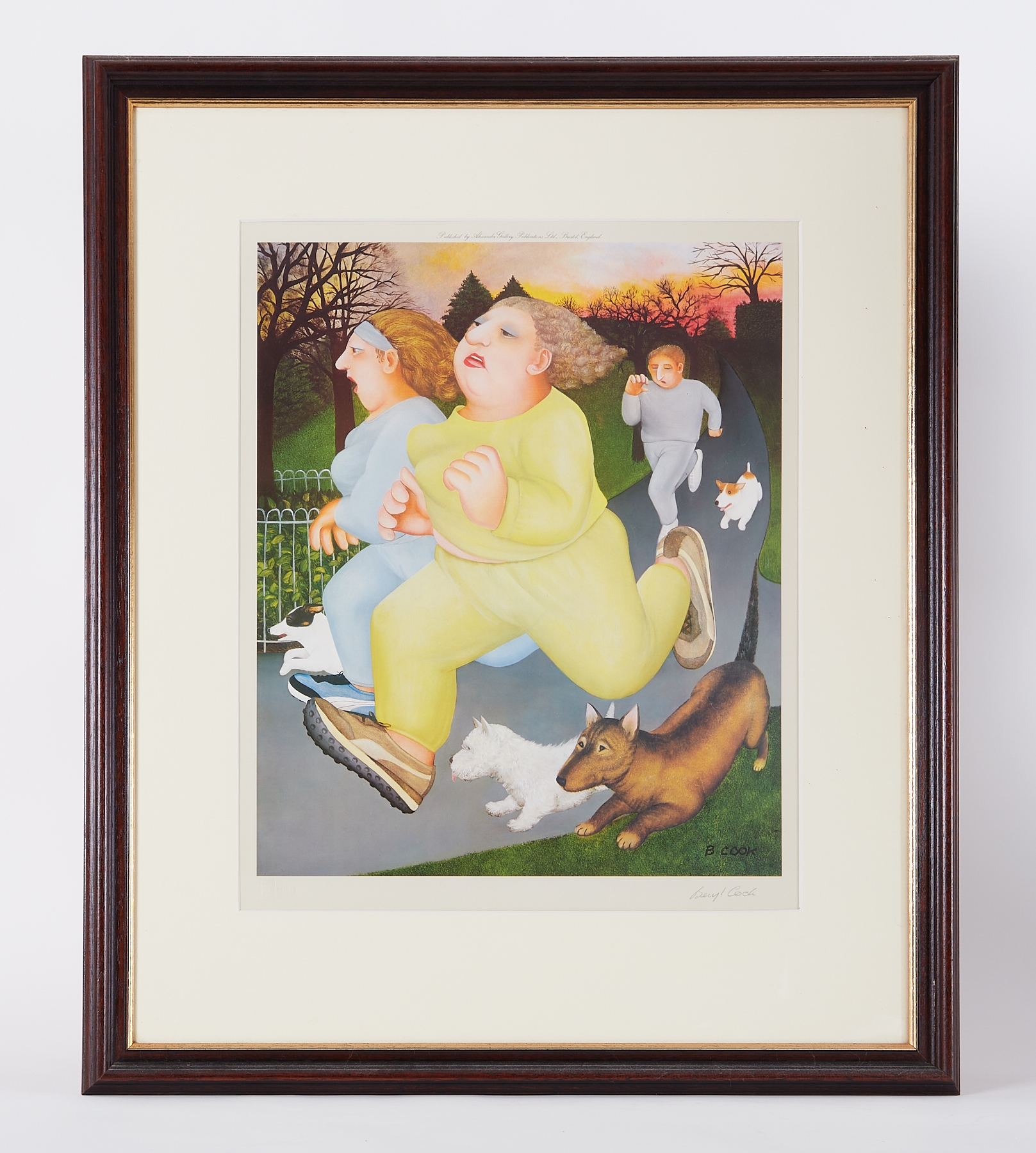 Beryl Cook | Joggers On The Hoe | MutualArt