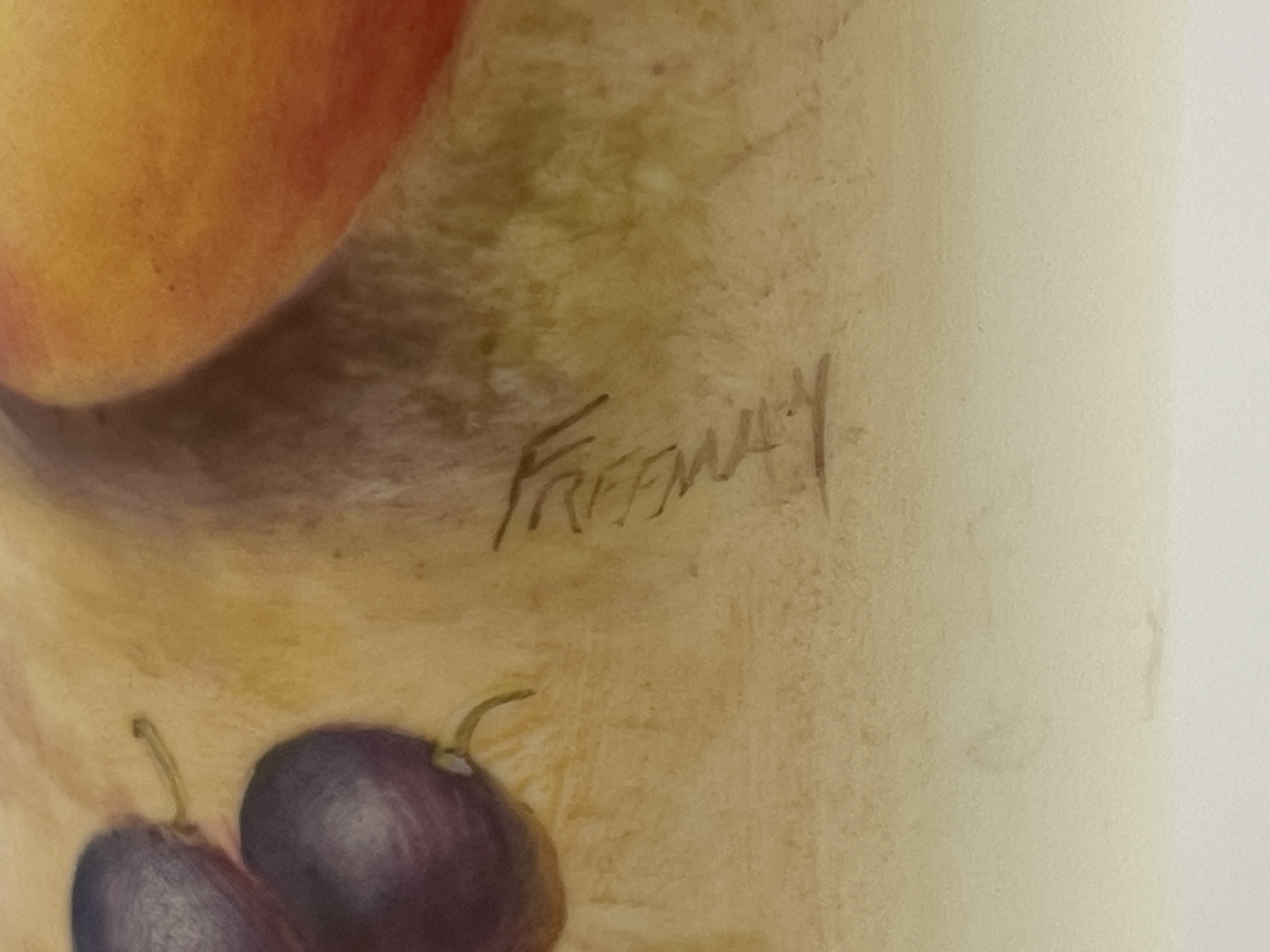 John Freeman | A fruit painted vase | MutualArt