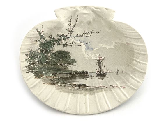 Émile Aubert Lessore | Two scene plates (Circa 1860) | MutualArt