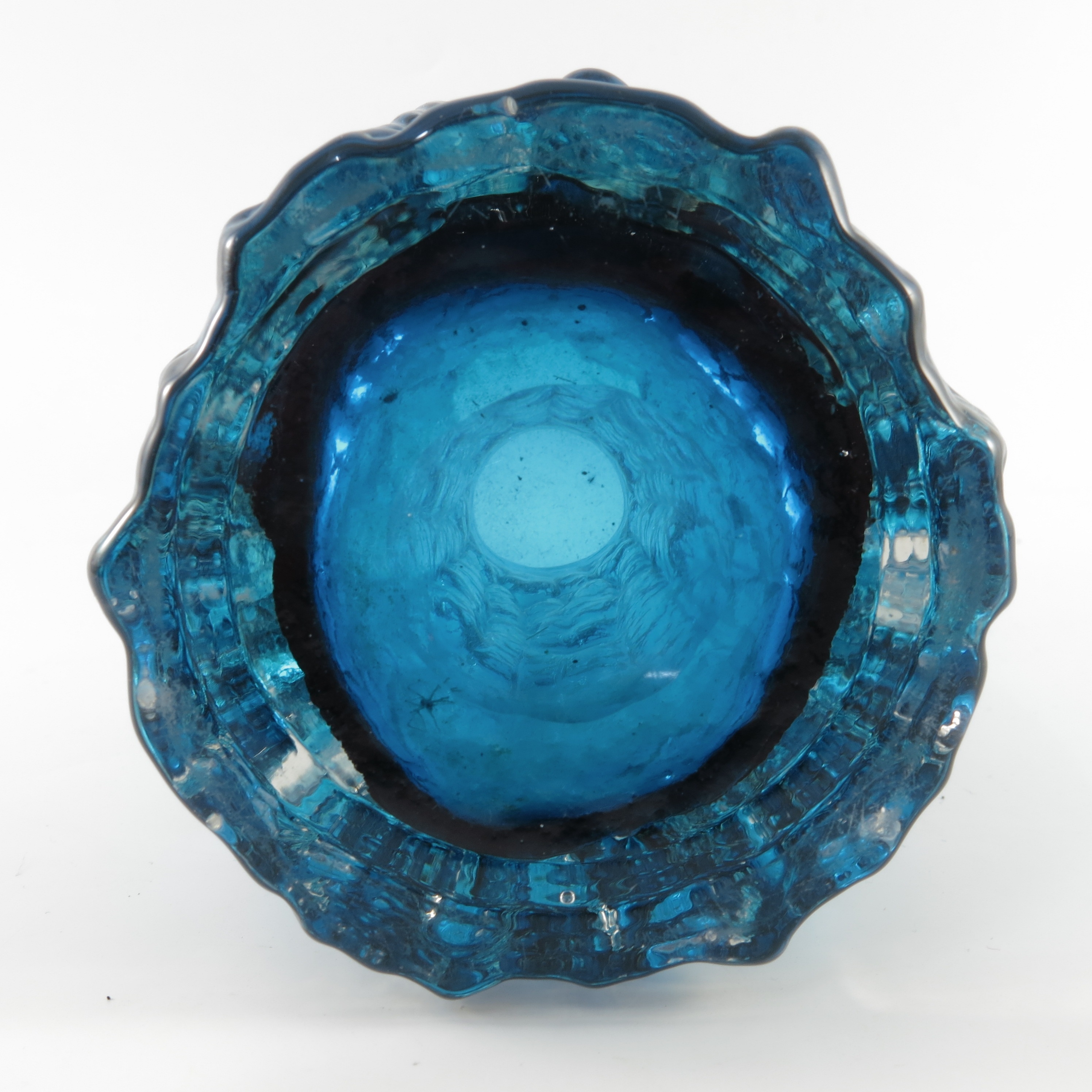 Geoffrey Baxter | Kingfisher blue vase (Circa 1966) | MutualArt