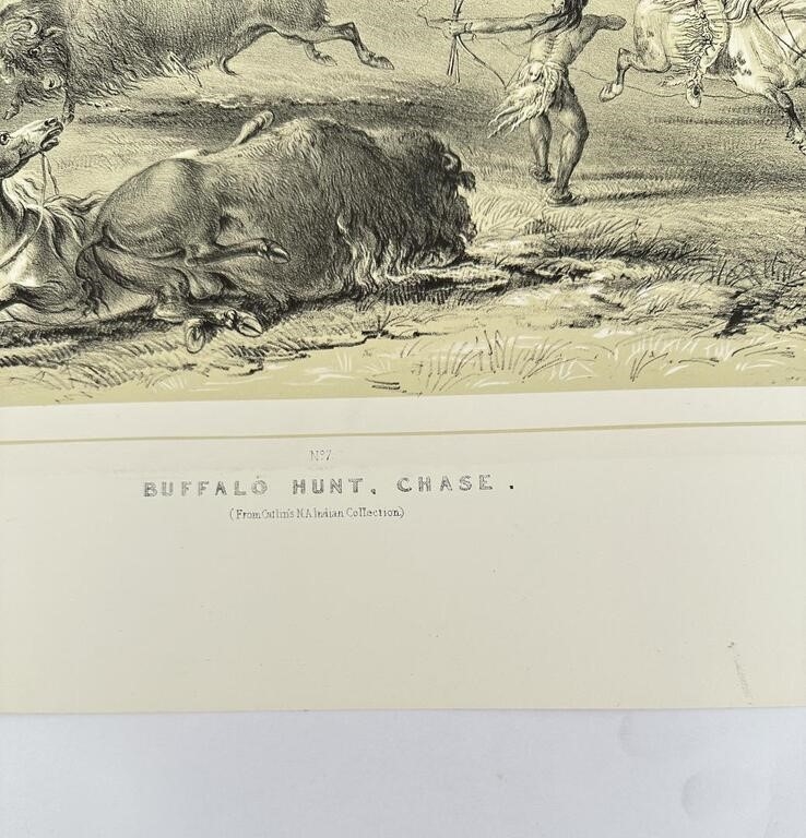 George Catlin | Buffalo Hunt Chase | MutualArt