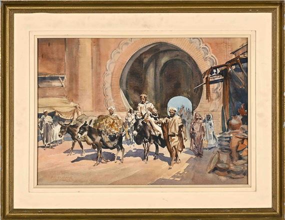 Simon Hodge | Middle Eastern Market Scene | MutualArt