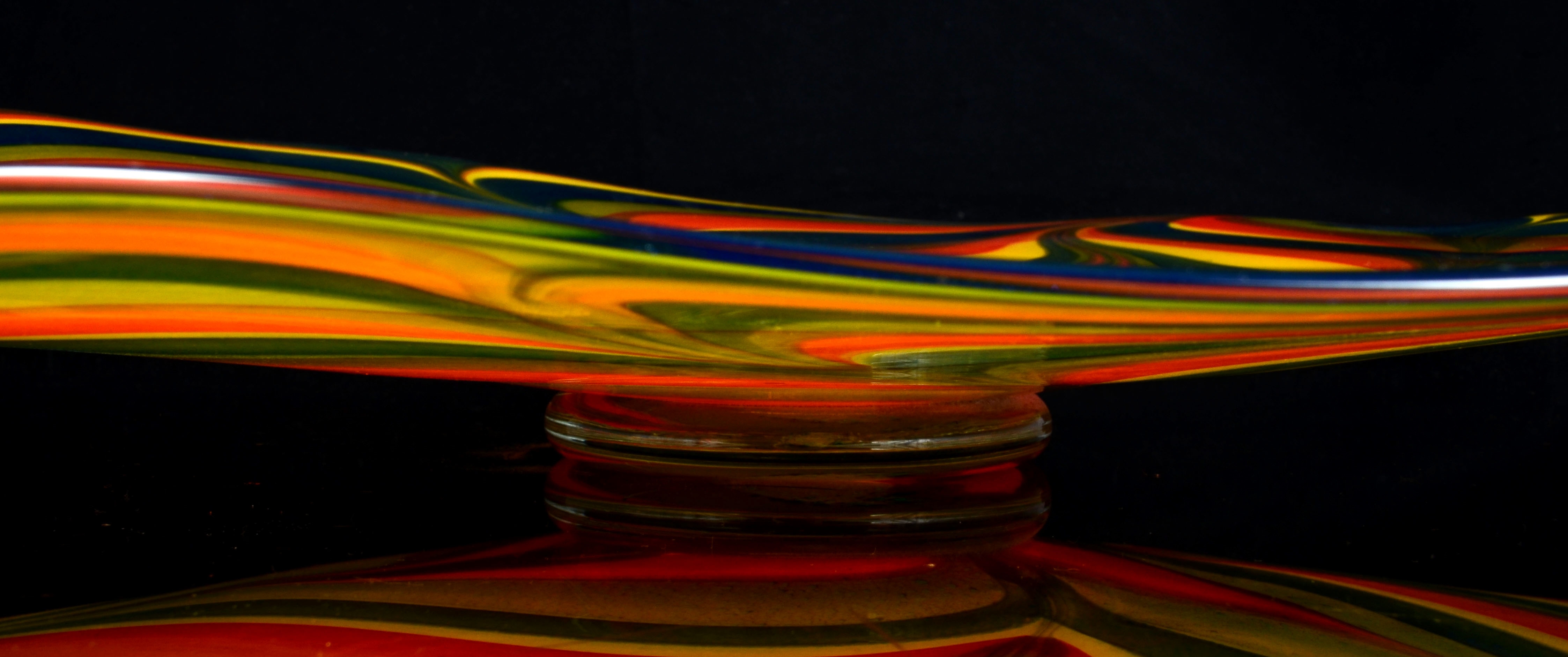 Liz Lacey | Large Liz Lacey hand blown glass platter (2004) | MutualArt