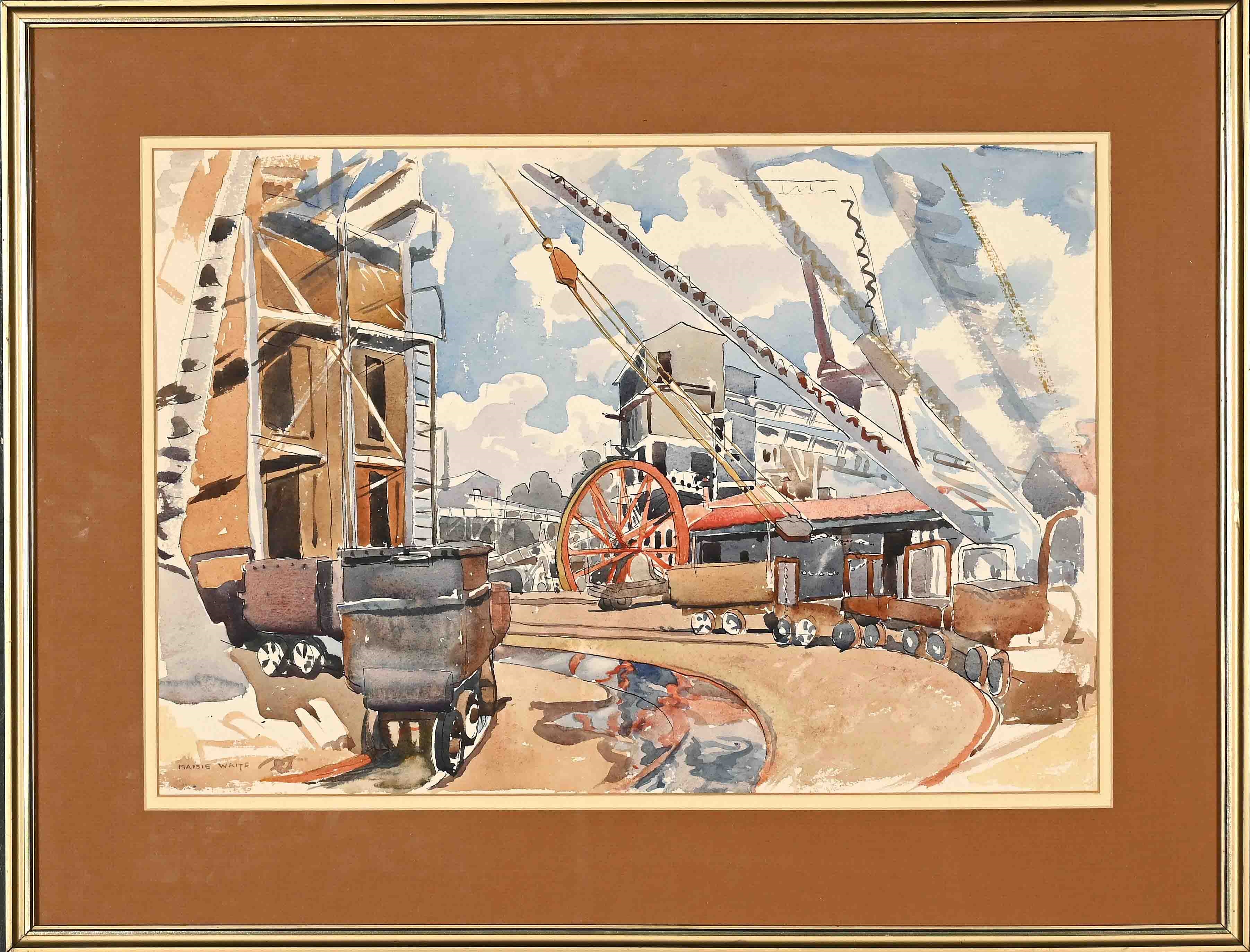 Margaret Hebe Waite | View of a Mine | MutualArt
