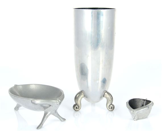 Carrol Boyes | Carrol Boyes vase on three scroll feet | MutualArt