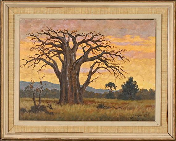 Johannes Hendrik Jacobus Rabe | Baobab in a Landscape (1977) | MutualArt