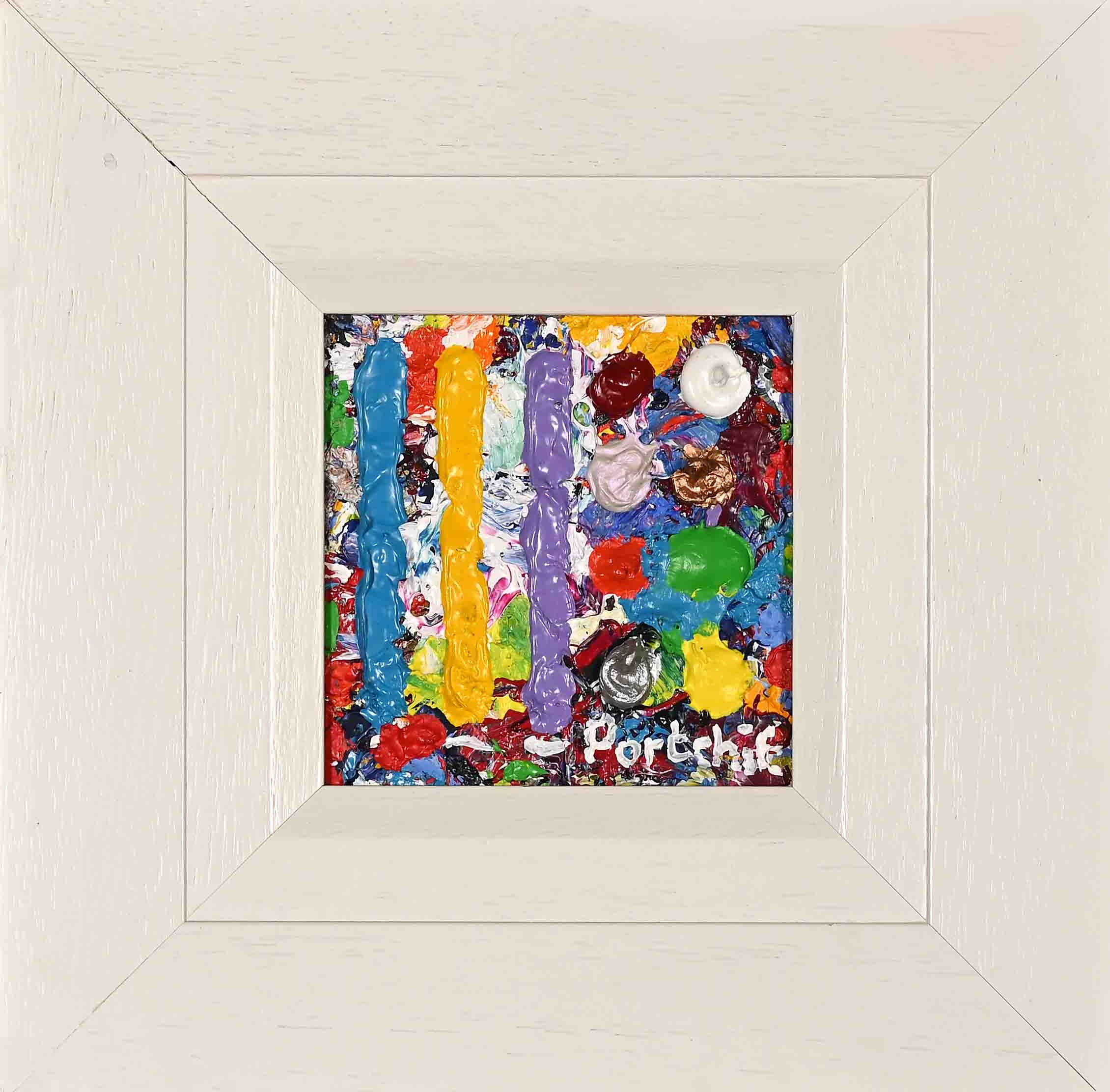 Portchie | Abstract Composition with Dots and Stripes | MutualArt