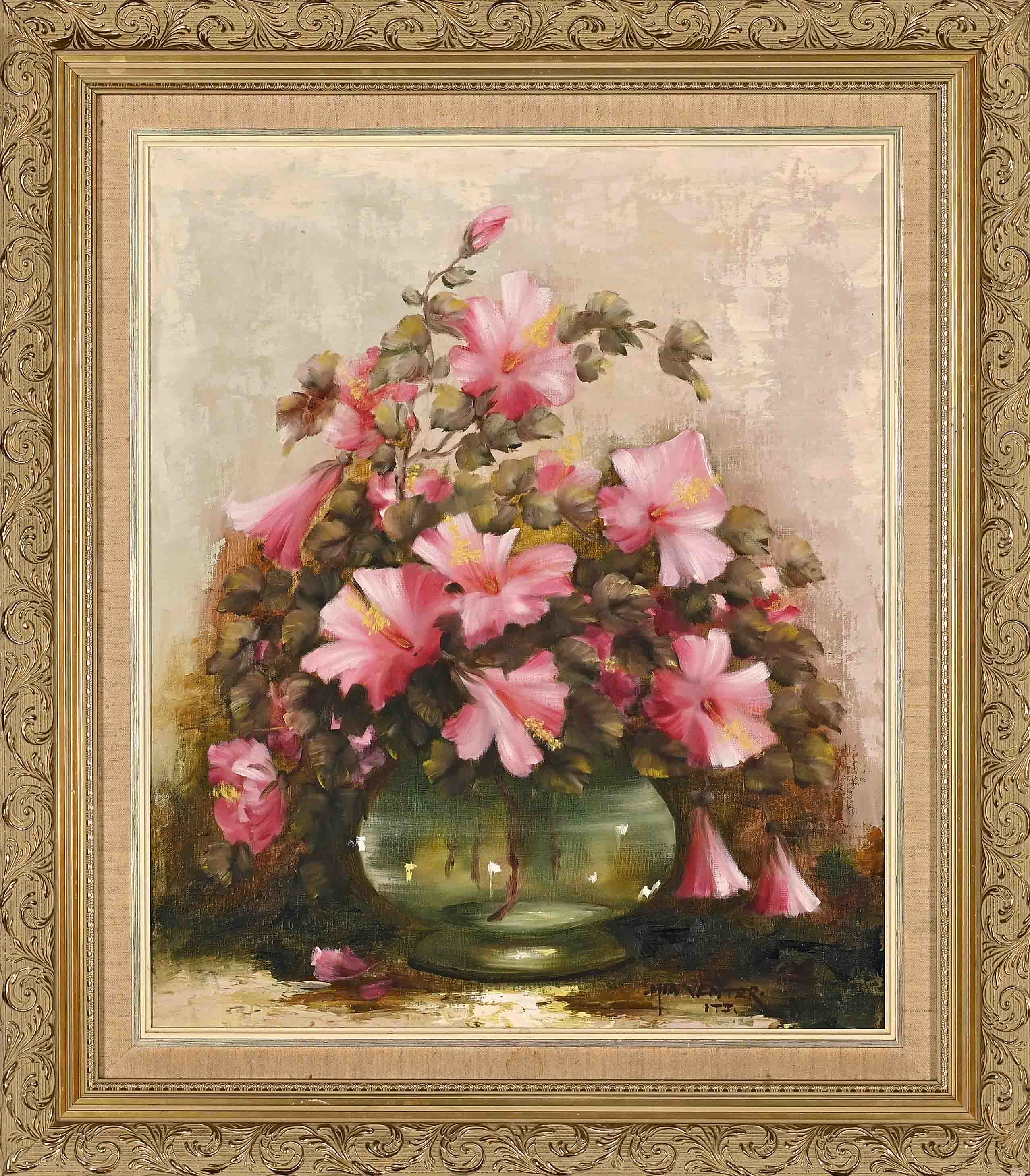 Mia Venter | Still Life with Pink Flowers | MutualArt