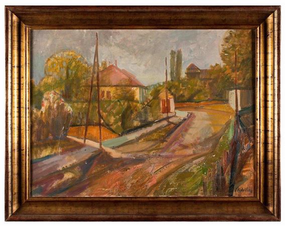 Gyula Feledy | VISTA DE PUEBLO | MutualArt