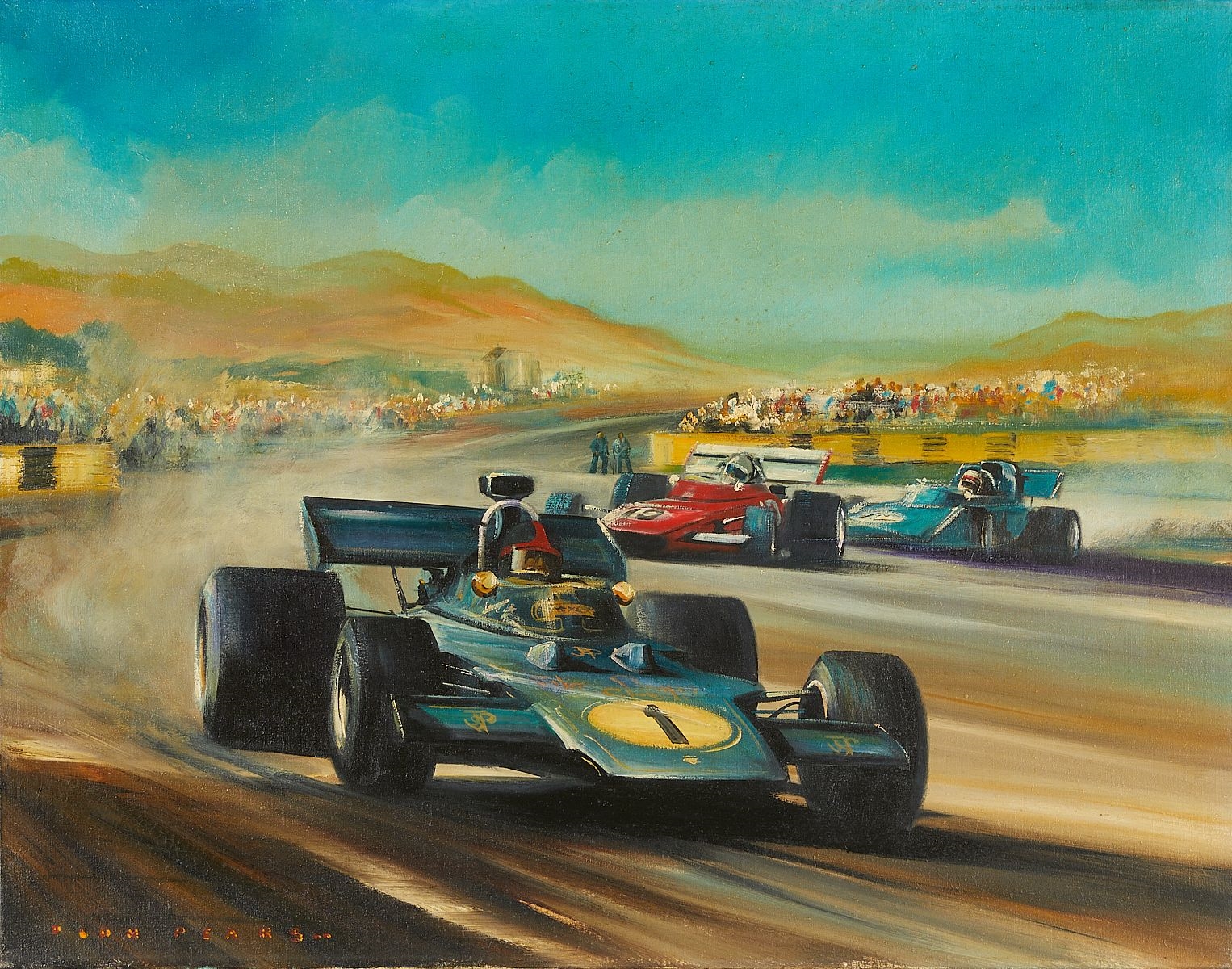 Dion Pears | Dion Pears (1929 – 1985), '1970 Belgian Grand Prix', (1970 ...