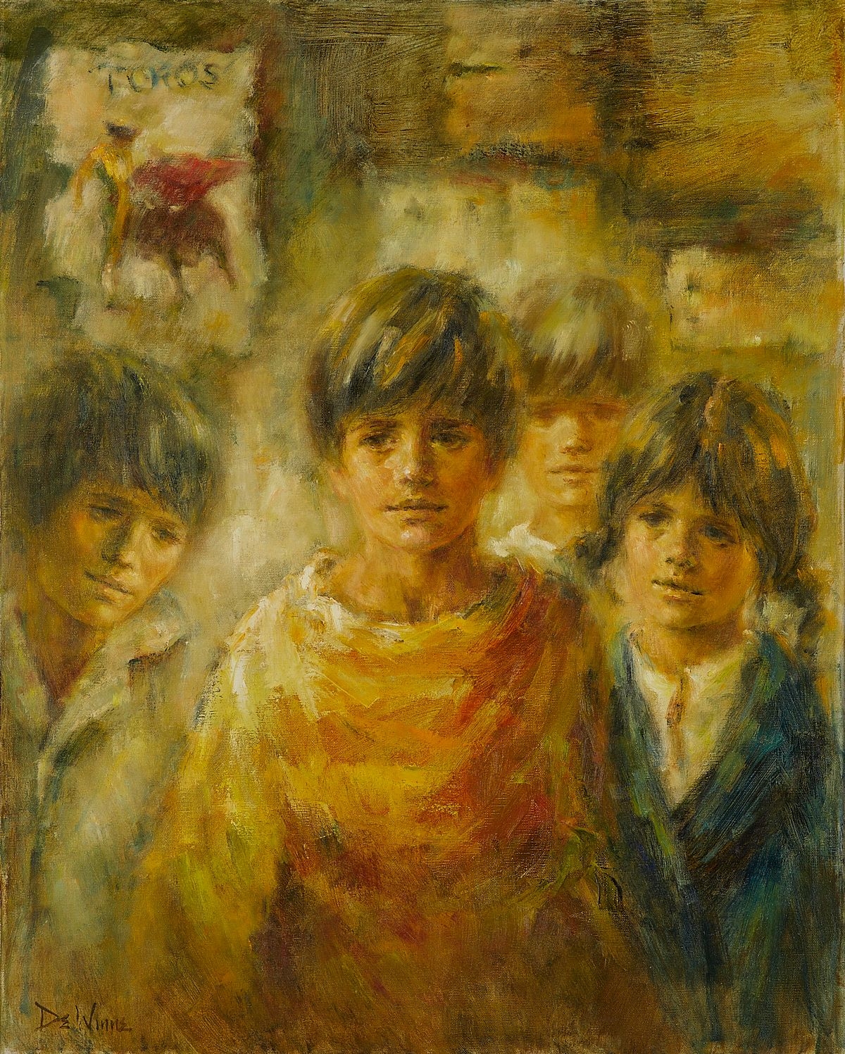 Lisette De Winne | A group of children | MutualArt