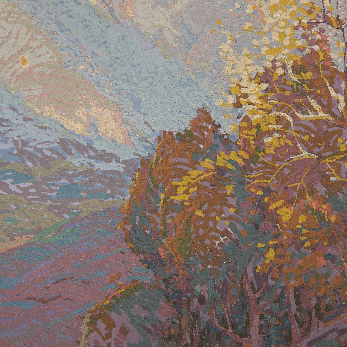 Fred Grayson Sayre | A mountainous landscape with a forest in the ...