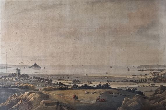 James Cornwall Tonkin | A View of the Mount's Bay Cornwall (1807 ...