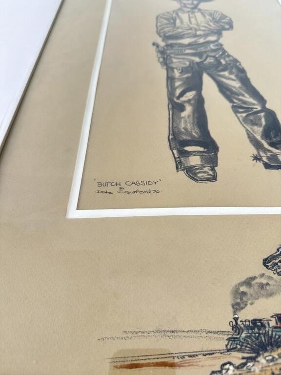 Dale Crawford | Butch Cassidy Drawing | MutualArt