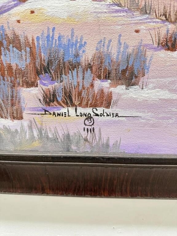 Daniel Long Soldier | Indian Buffalo Hunt | MutualArt