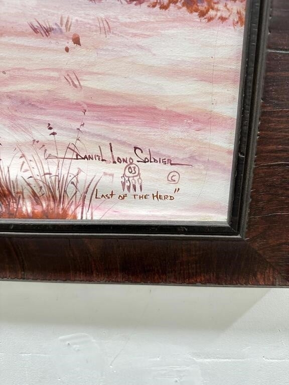 Daniel Long Soldier | Indian Buffalo Hunt | MutualArt