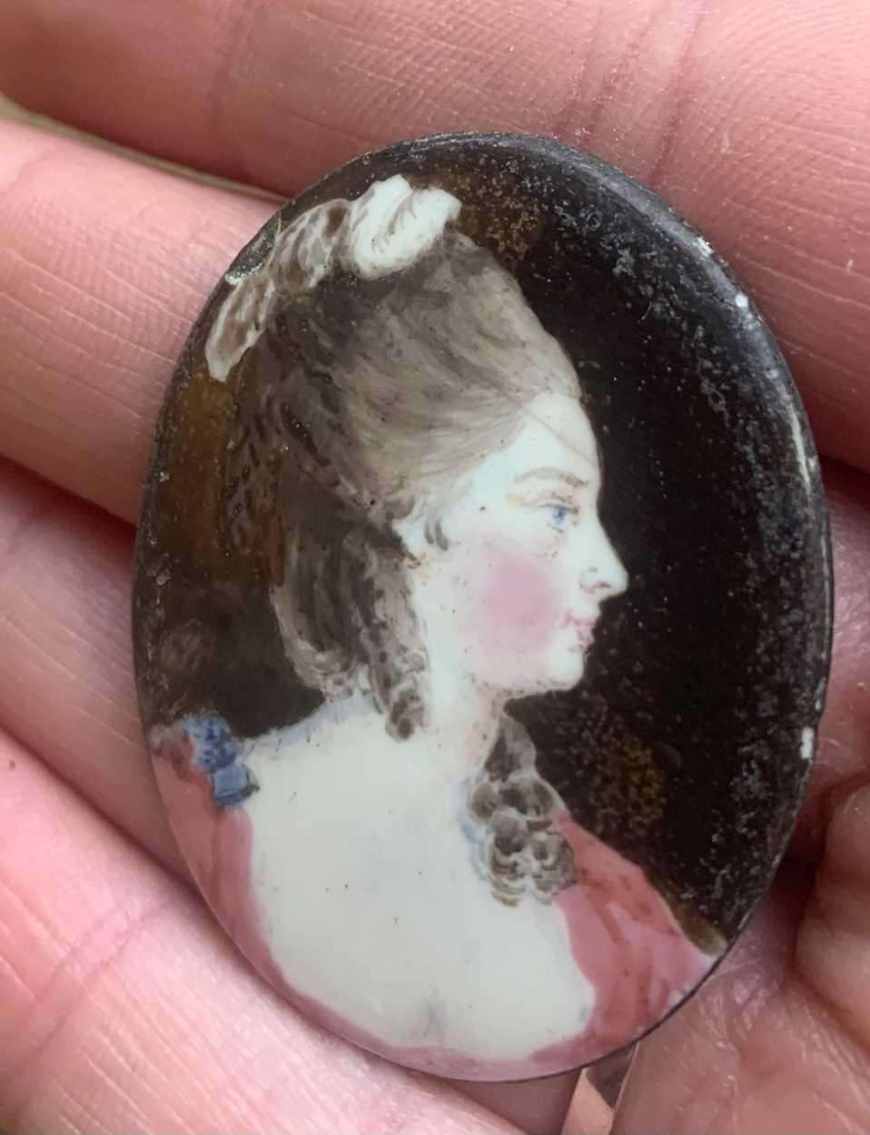 William Grimaldi | Portrait miniature of a lady; Lady in blue dress ...